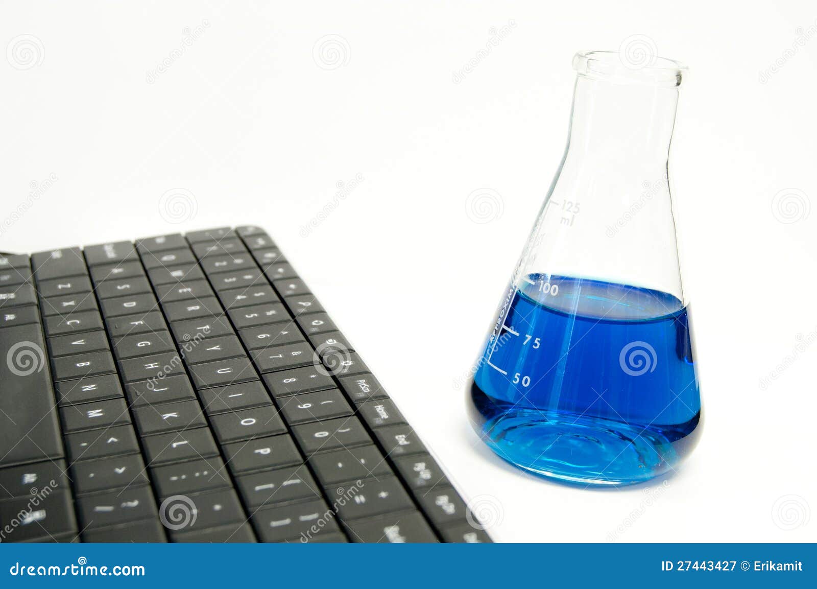 Wireless Keyboard in a Laboratory Stock Image - Image of science ...
