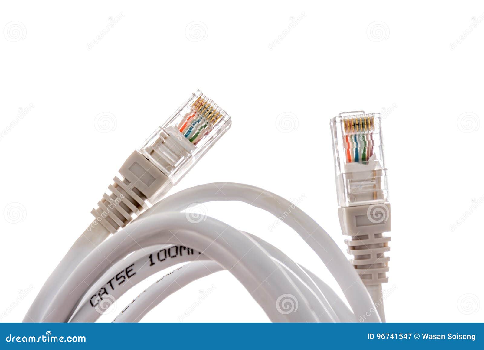 Wireless LAN Cable on White Stock Image - Image of concept, electrical ...