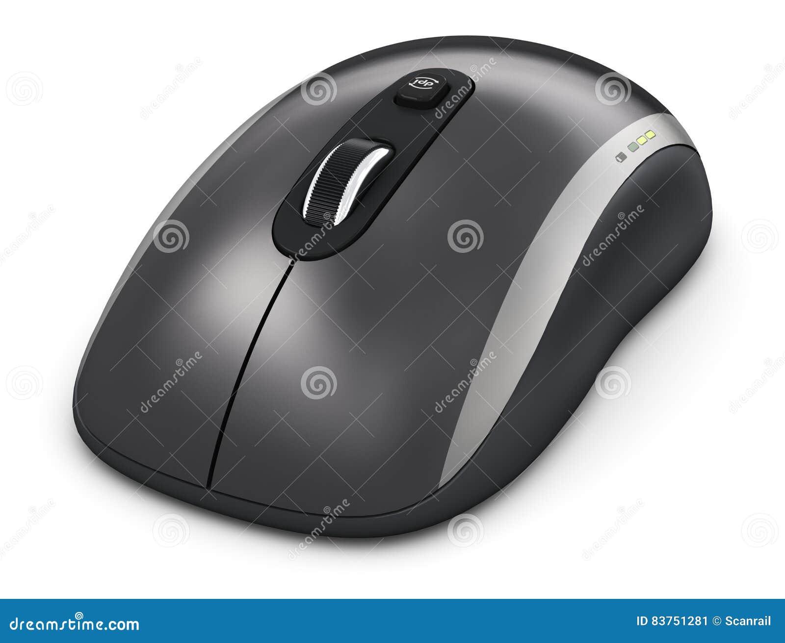Wireless Laser Computer Mouse Stock Illustration - Illustration of ...