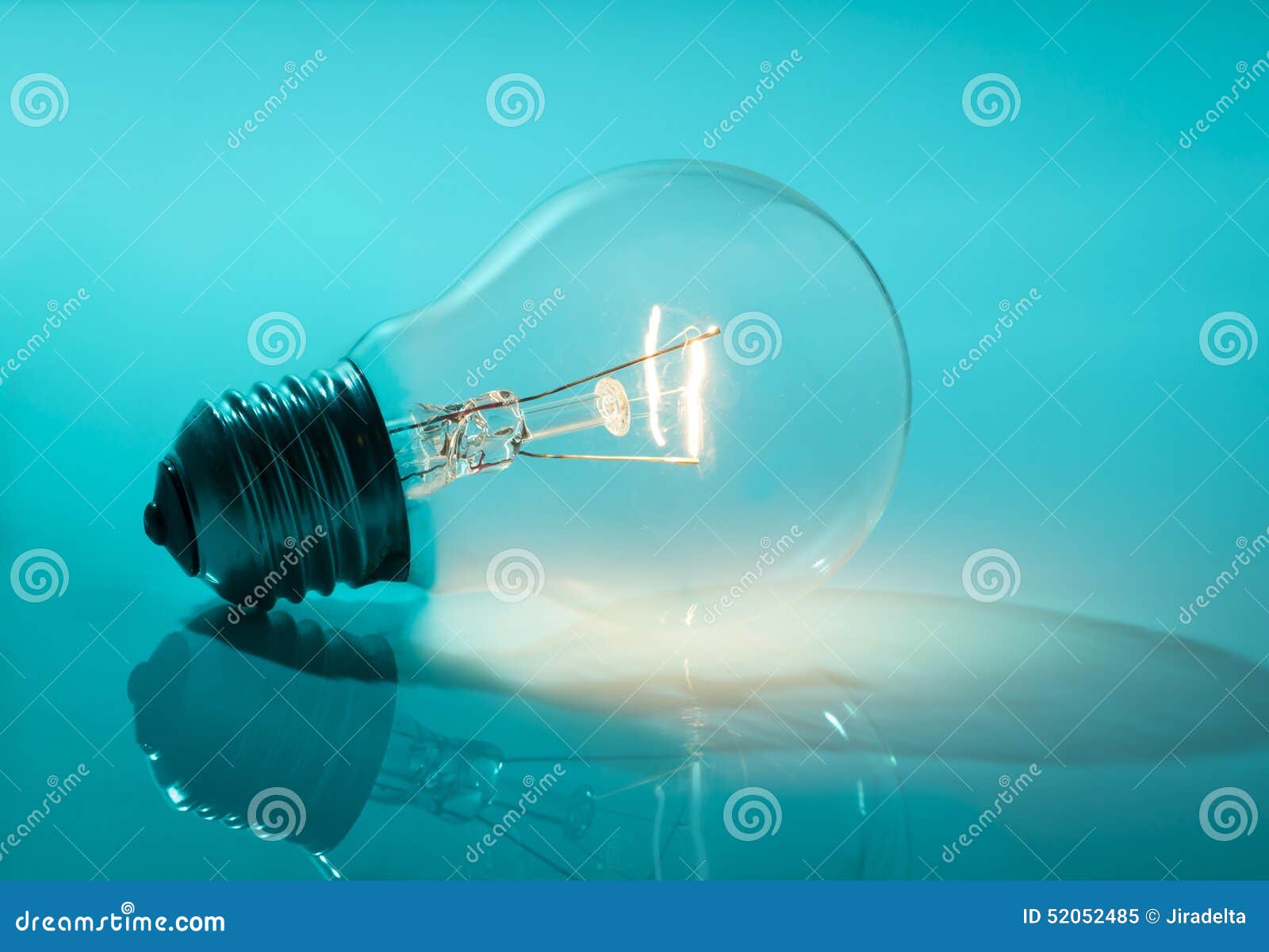 Wireless Light Bulb stock image. Image of blue, technology - 52052485