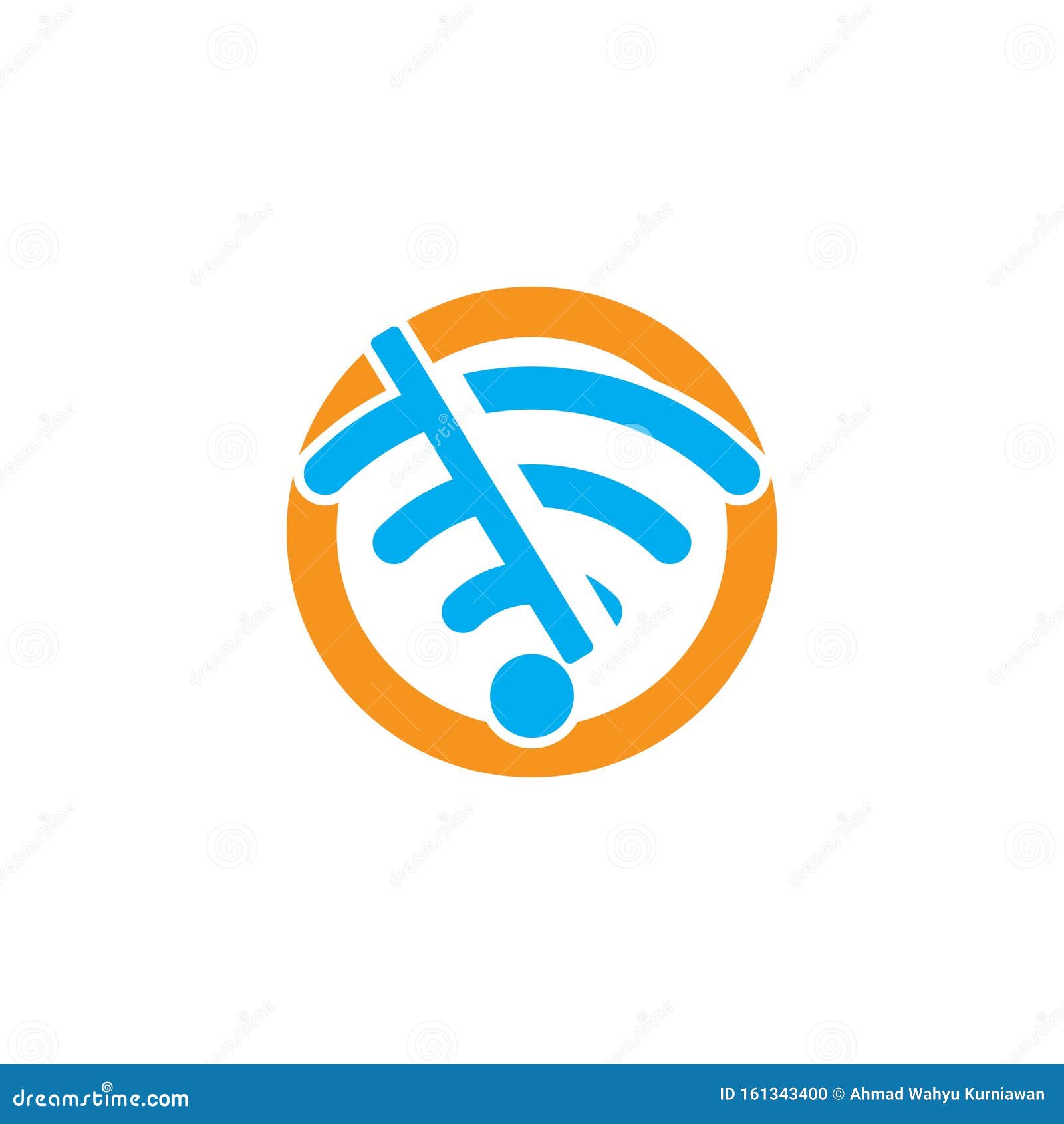 Wireless Logo Templat stock vector. Illustration of phone - 161343400