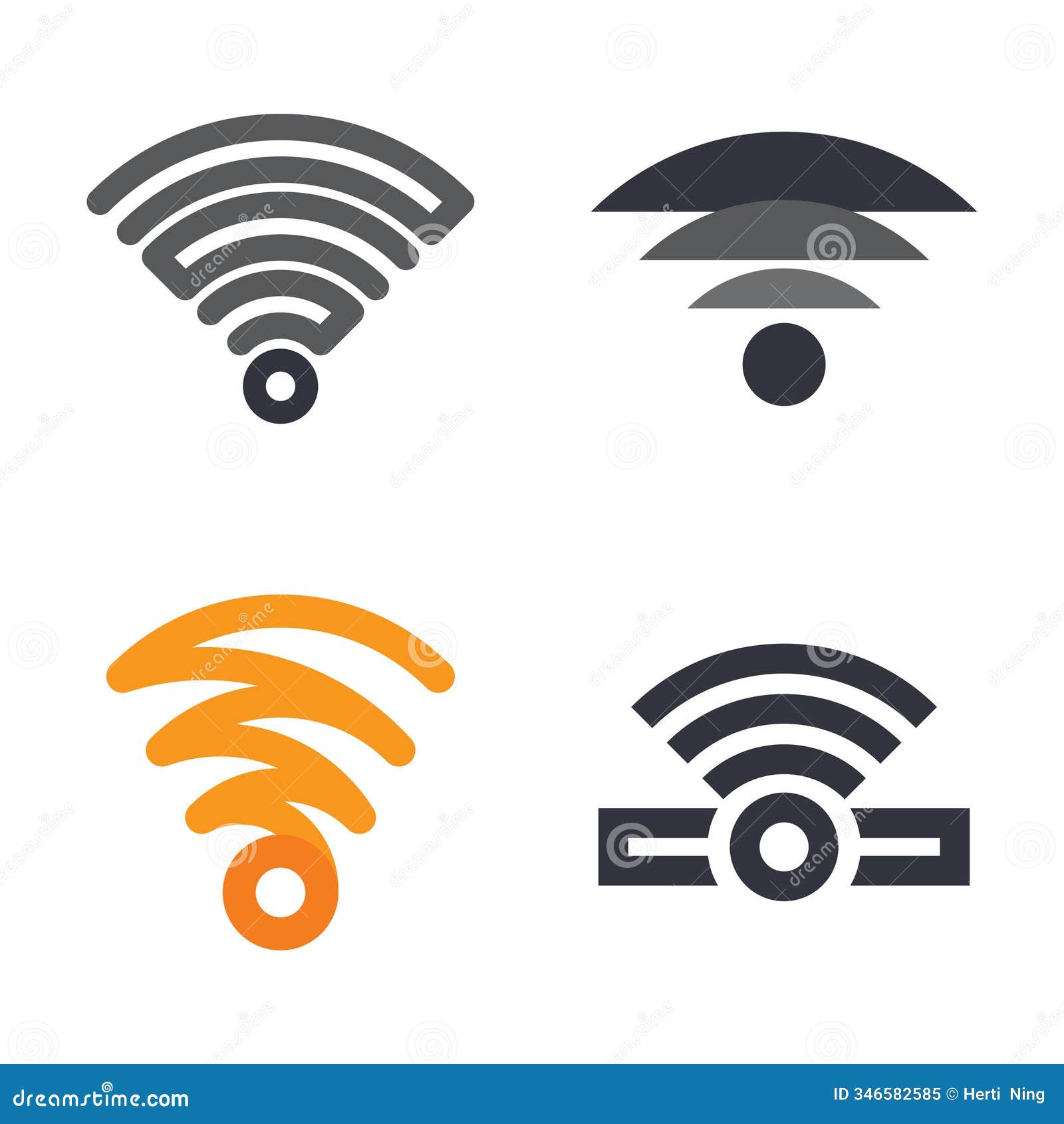 Wireless Logo Template Icon Stock Illustration - Illustration of ...