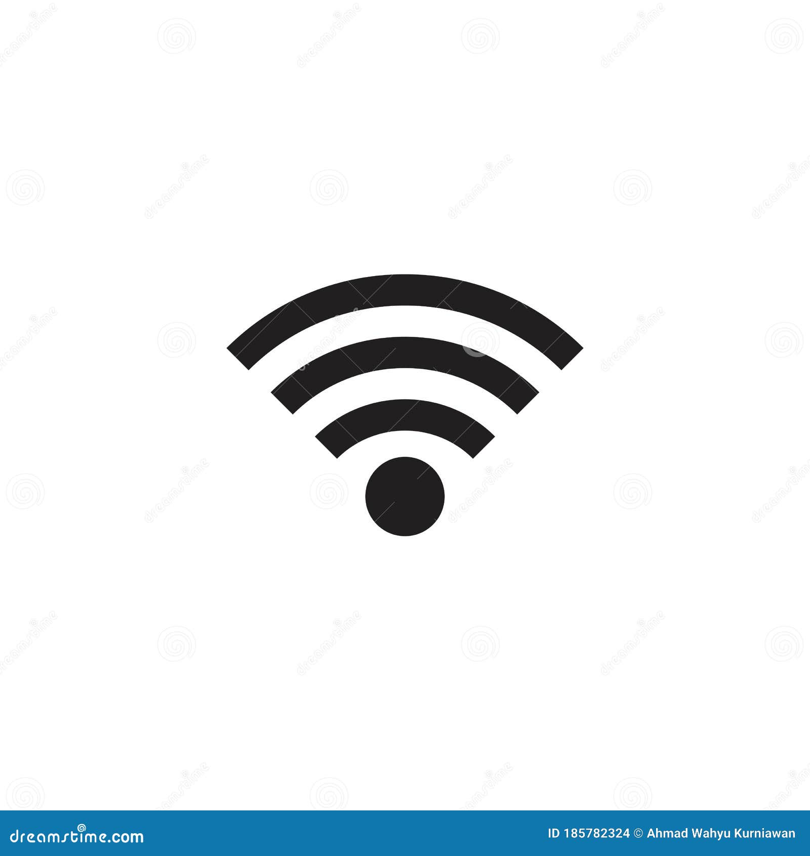 Wireless Logo stock vector. Illustration of communication - 185782324