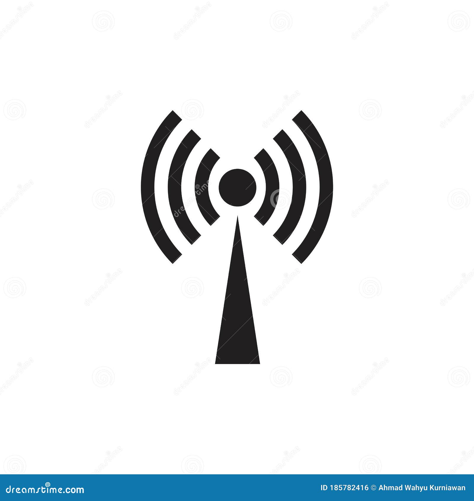 Wireless Logo stock vector. Illustration of network - 185782416