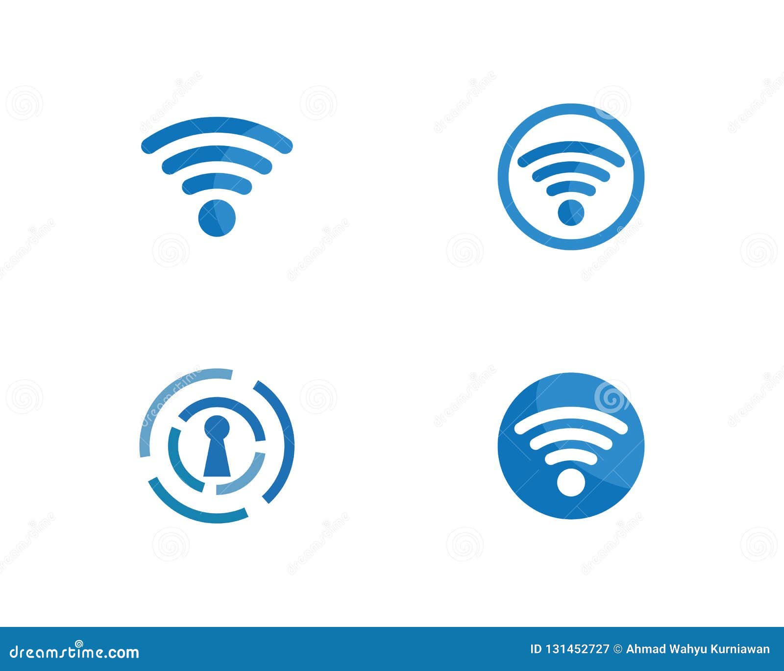 Wireless Logo Template Vector Stock Vector - Illustration of satellite ...