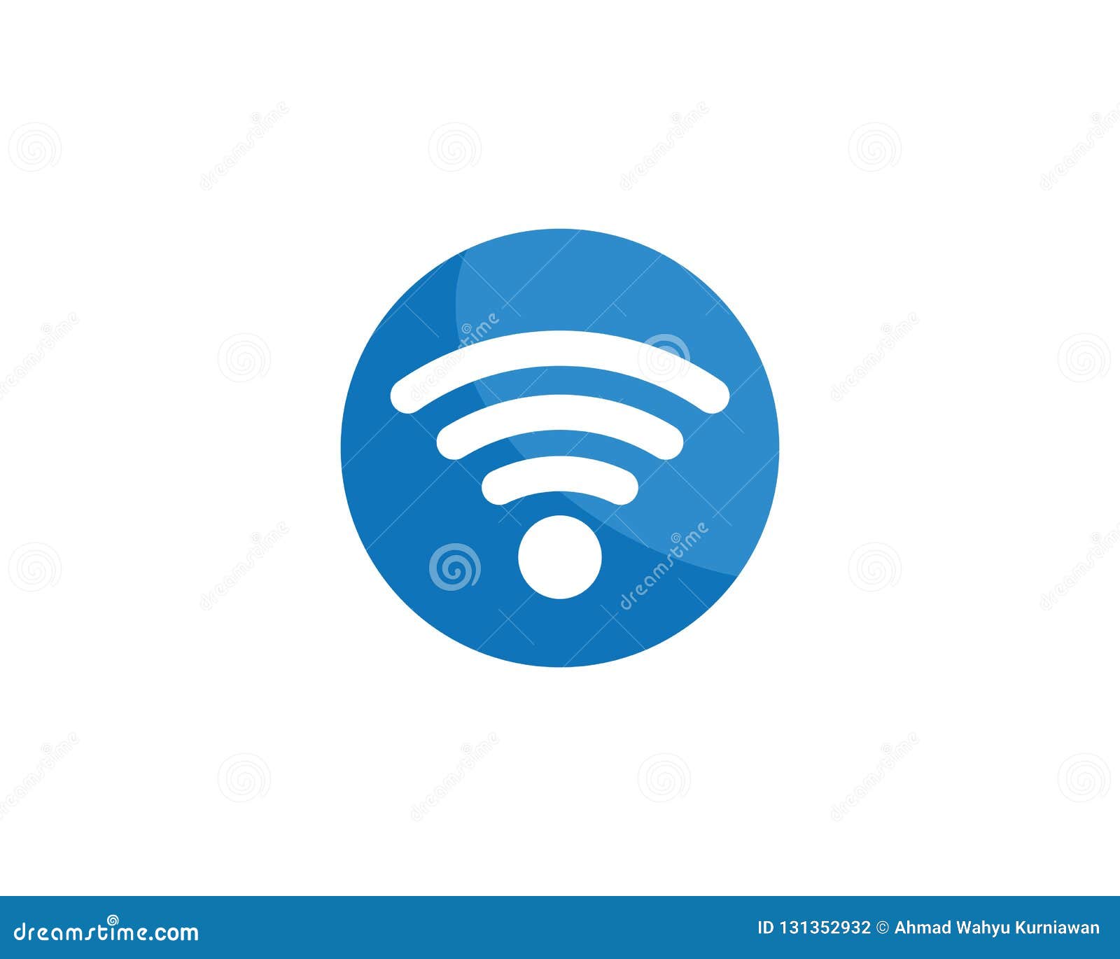 Wireless Logo Template stock vector. Illustration of symbol - 131352932