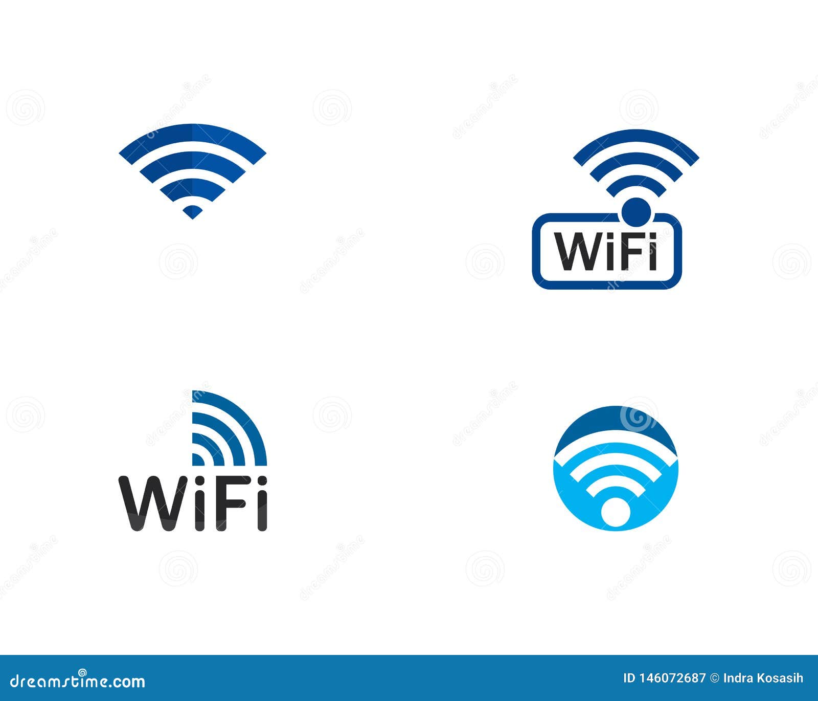 Wireless Logo Template stock vector. Illustration of antenna - 146072687