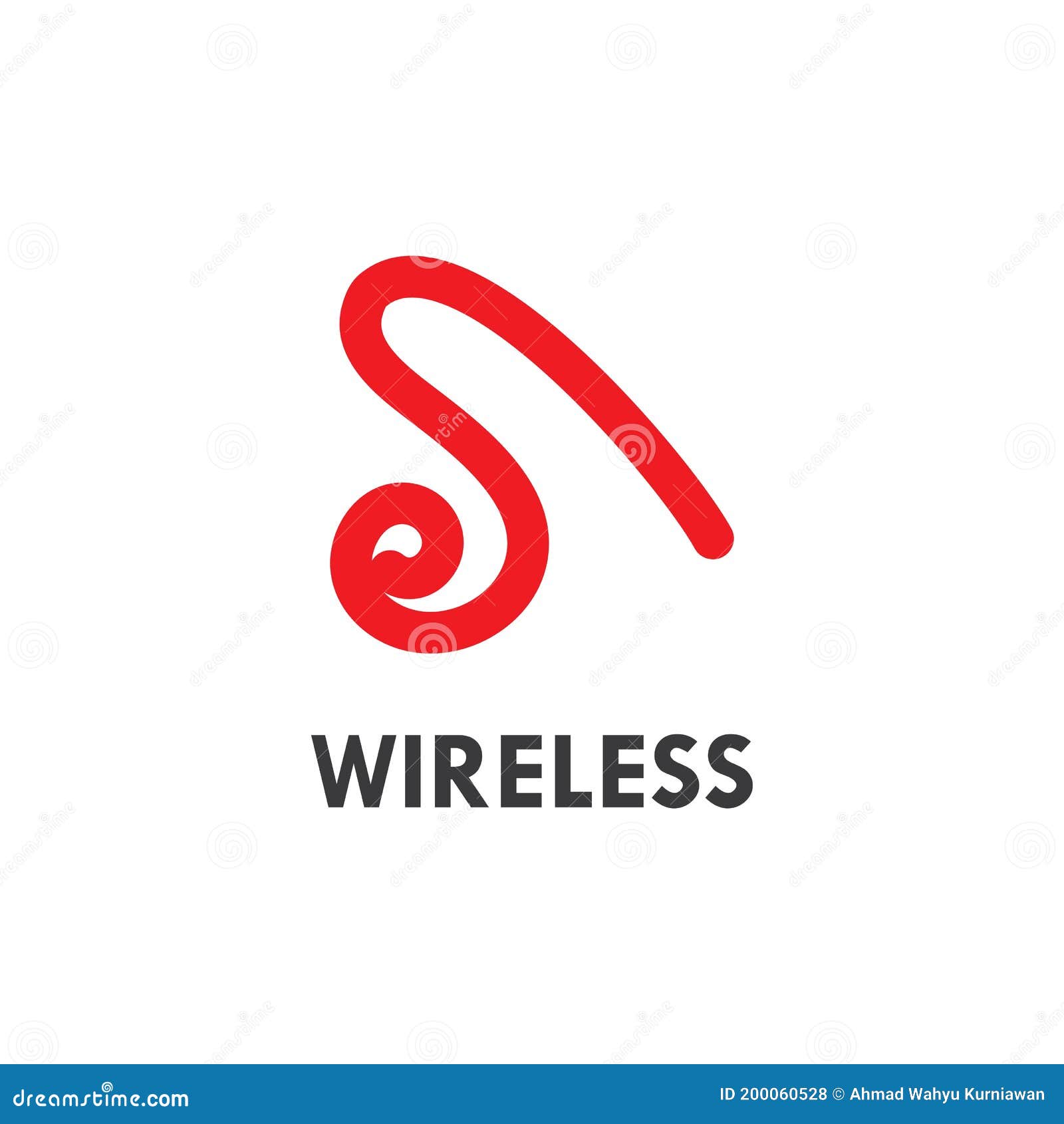 Wireless Logo stock vector. Illustration of isolated - 200060528