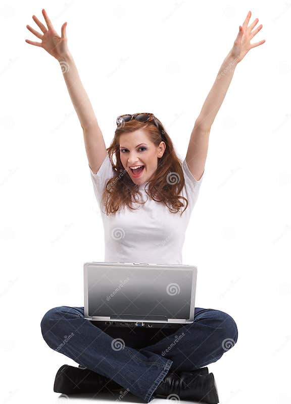 Wireless makes happy stock photo. Image of freak, creative - 2483462
