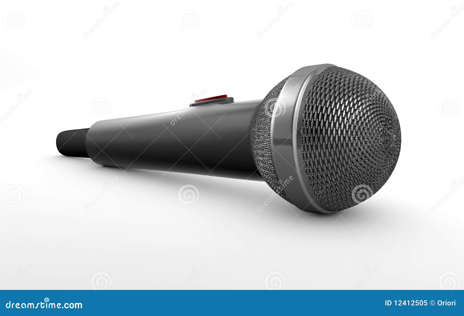 Wireless microphone stock illustration. Illustration of isolated - 12412505
