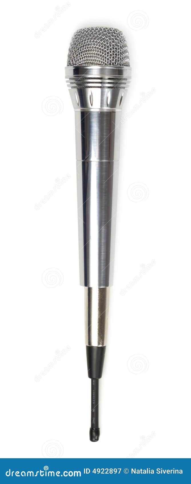 Wireless Microphone On The Stand At A Reception In The Hall. People In ...