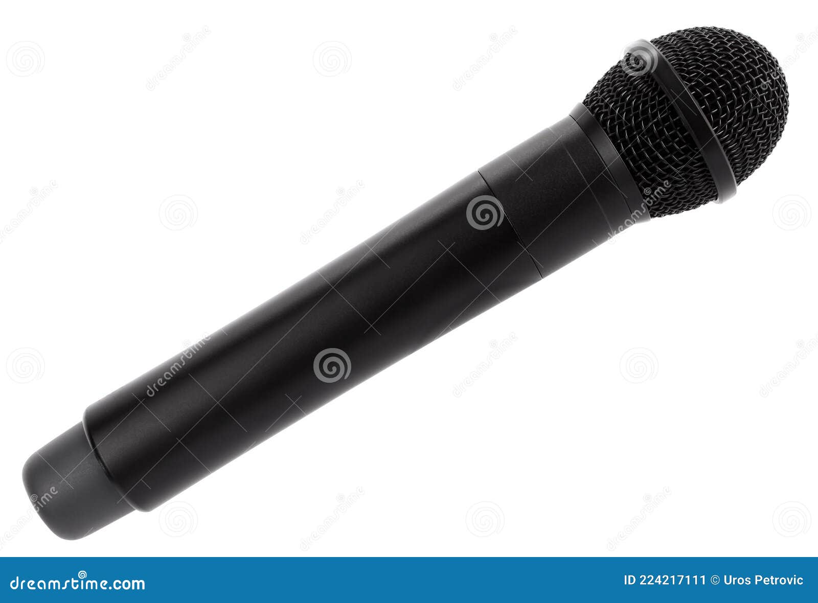 Wireless Microphone Isolated on White Background Stock Image - Image of ...