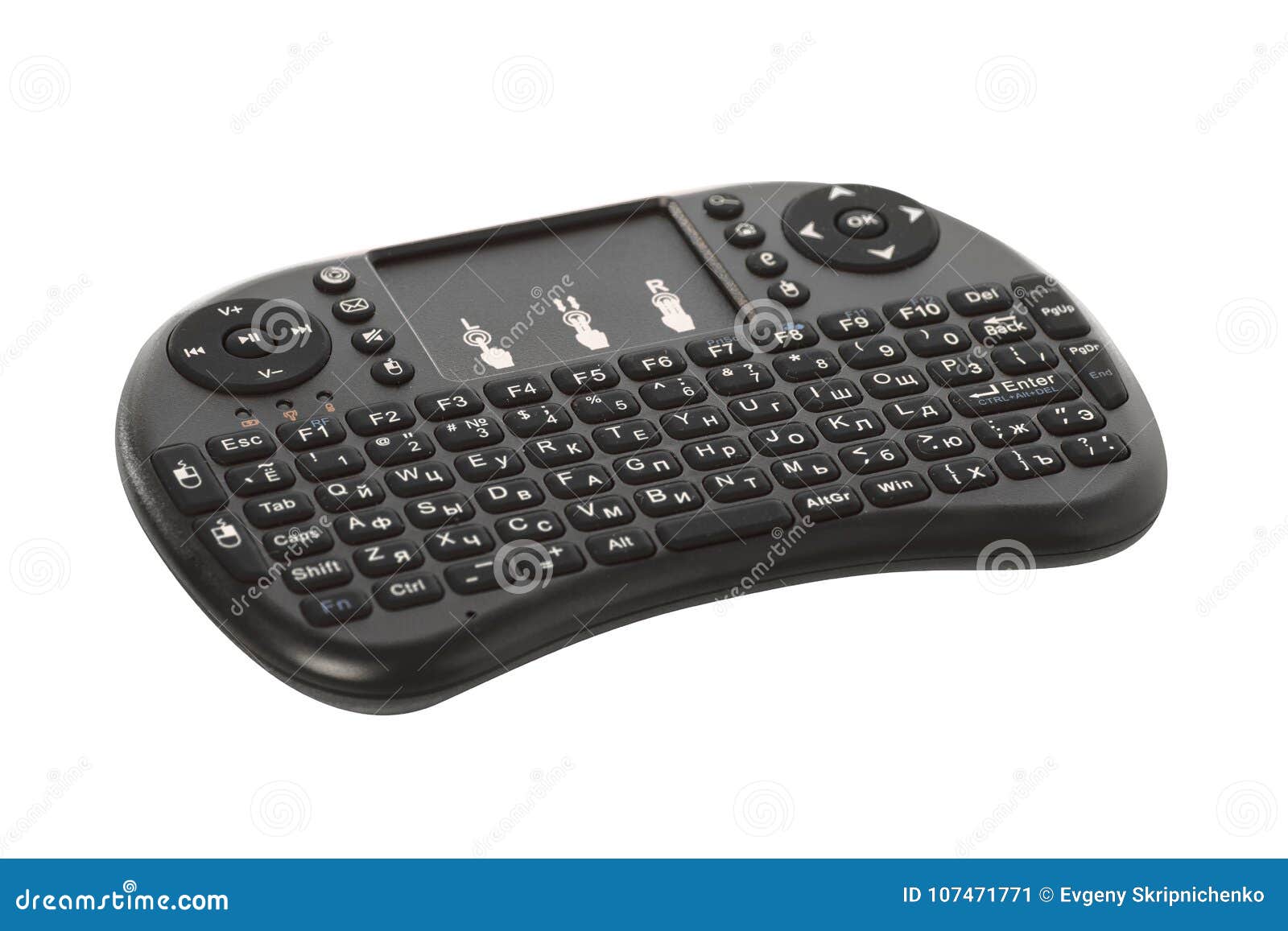 Wireless mini keyboard stock image. Image of person - 107471771