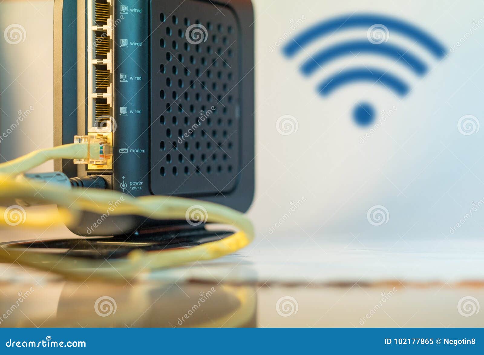 Wireless Modem back stock image. Image of link, close - 102177865