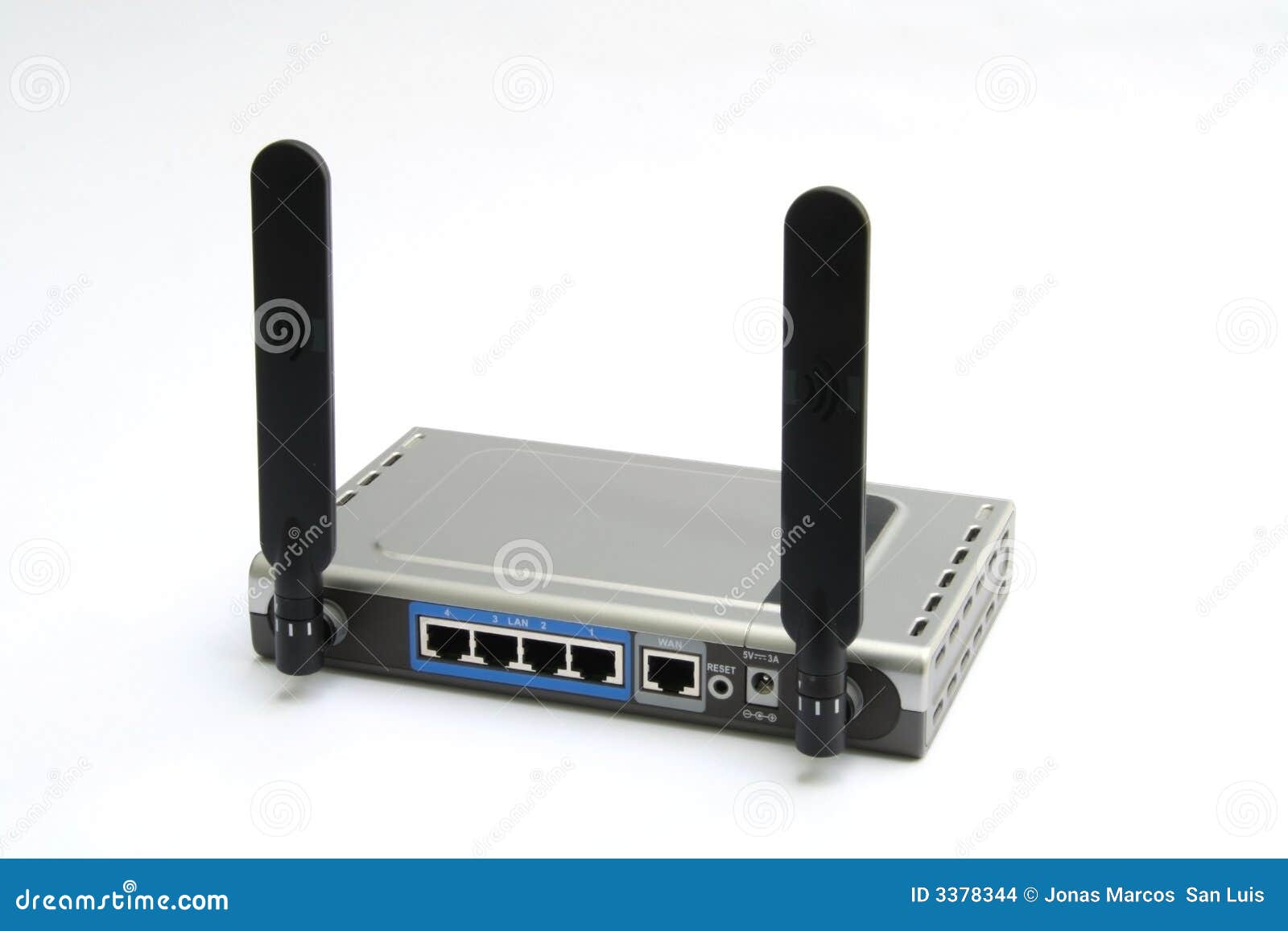 Wireless Modem Router Network Hub With Cable Connect Royalty-Free Stock ...