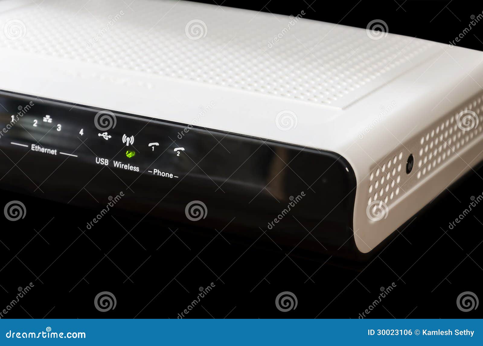 Wireless Modem & Router Stock Photo - Image of connection, computer ...