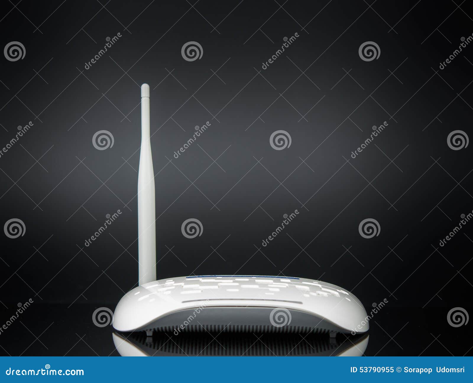 Wireless Modem Router Network Hub With Cable Connect Royalty-Free Stock ...