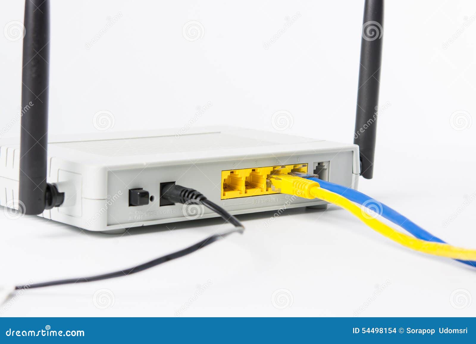 Wireless Modem Router Network Hub Stock Photo - Image of computer ...