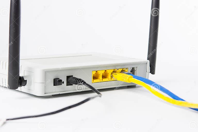 Wireless Modem Router Network Hub Stock Photo - Image of computer ...