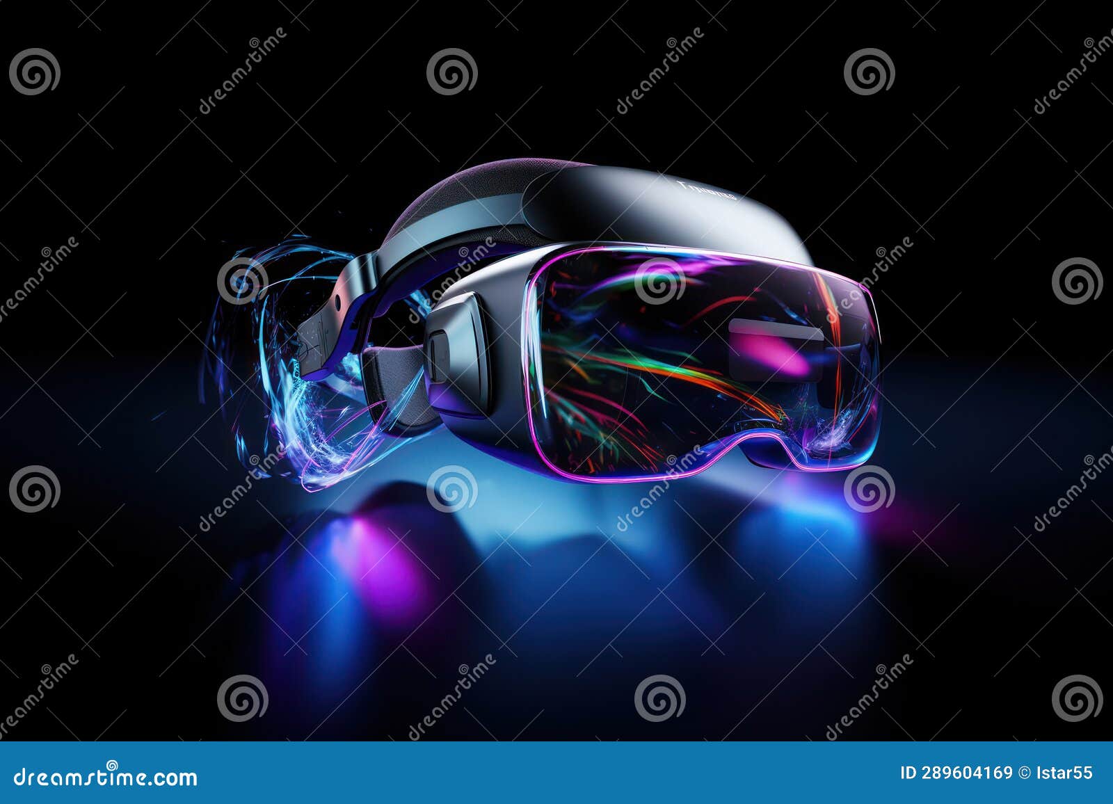 Wireless Modern Virtual Reality Headset AI Generated Stock Image ...