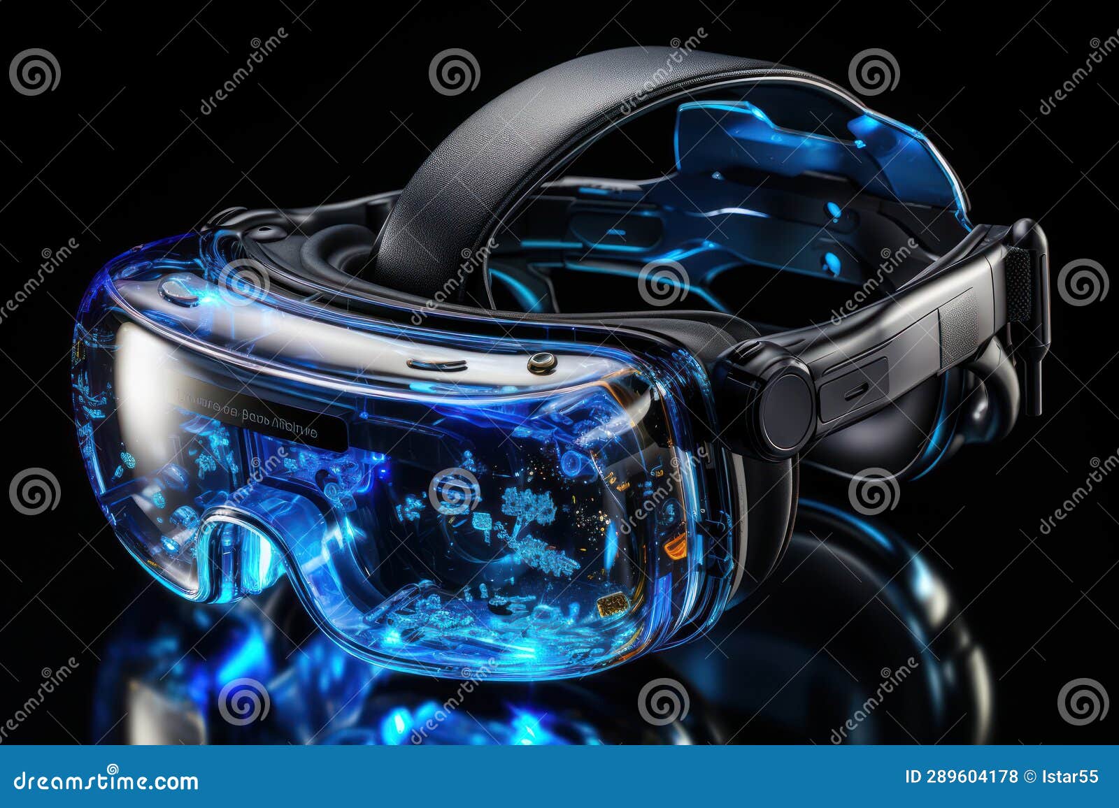 Wireless Modern Virtual Reality Headset AI Generated Stock Photo ...