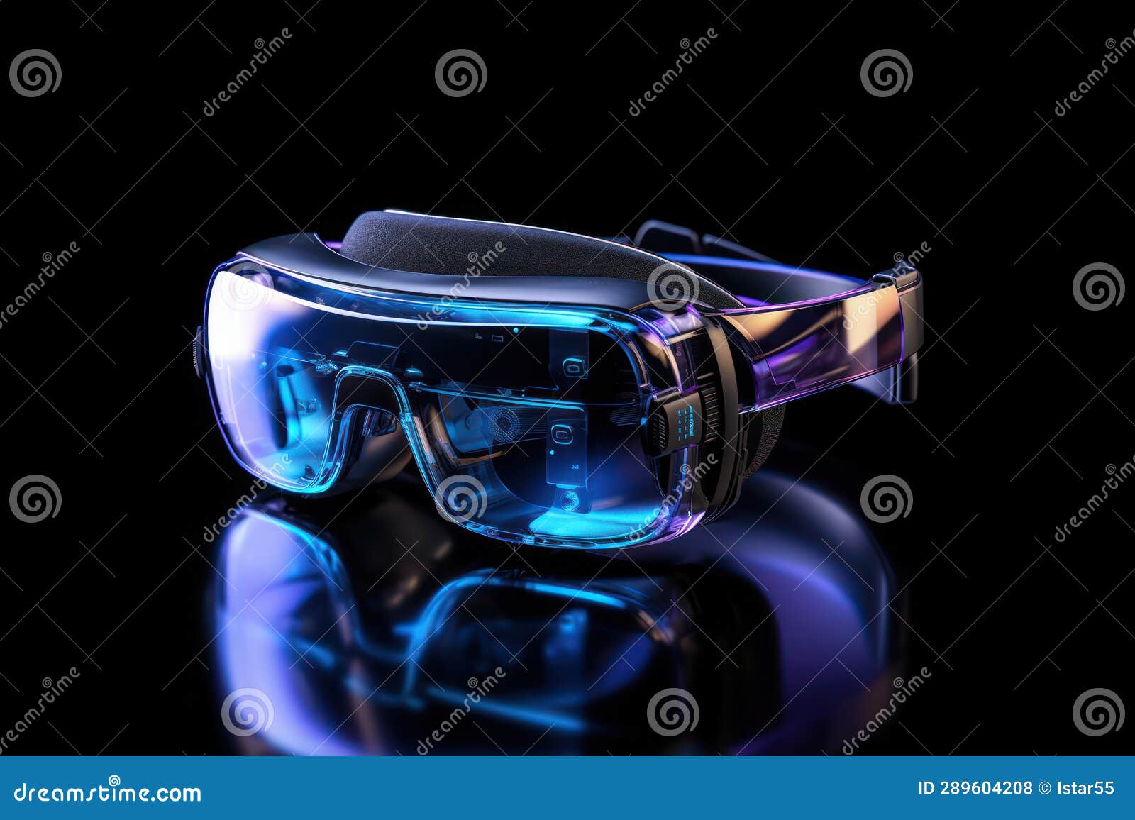 Wireless Modern Virtual Reality Headset AI Generated Stock Photo ...