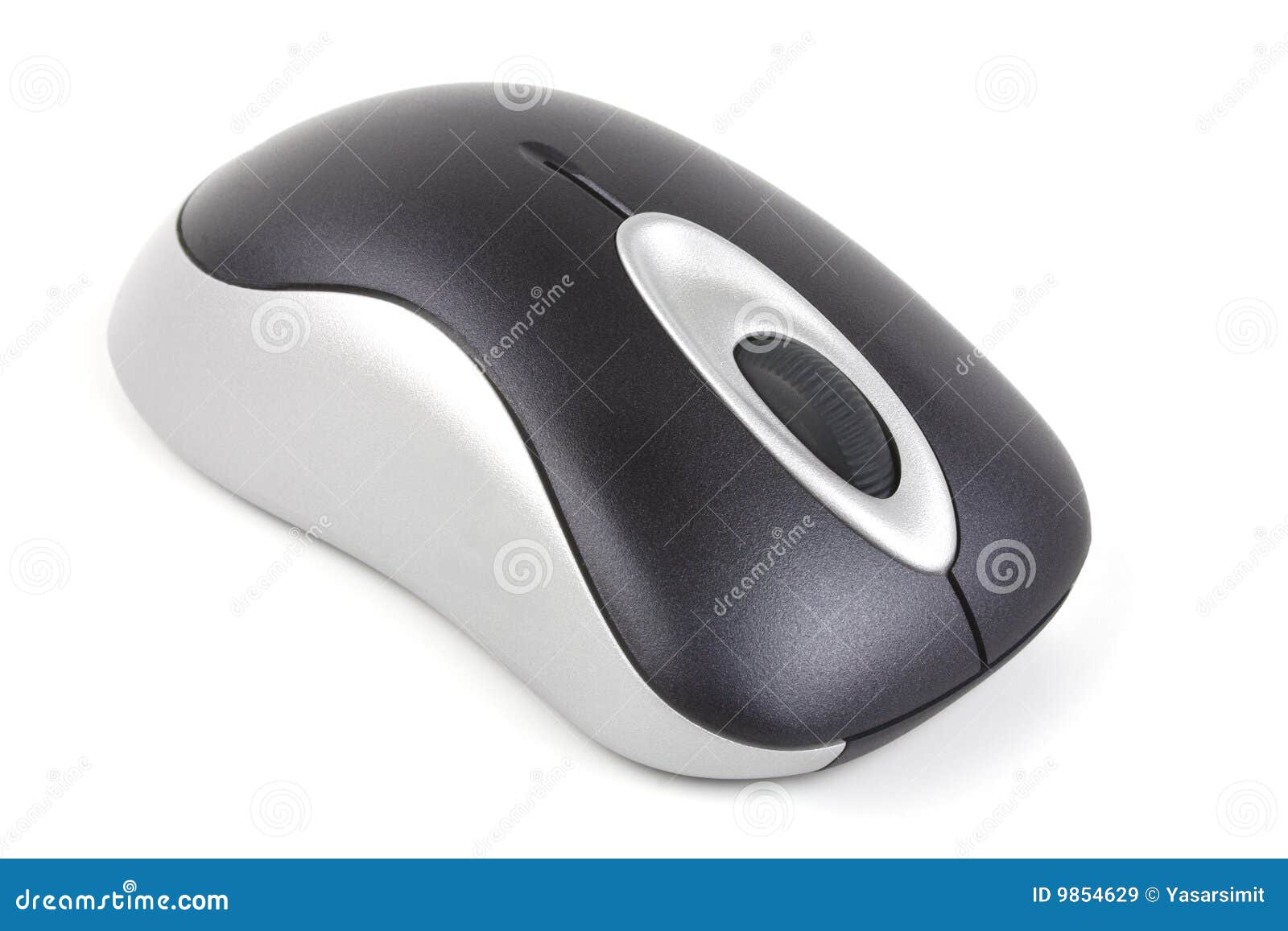 Wireless Mouse with Scroll Wheel Stock Image - Image of trackball ...