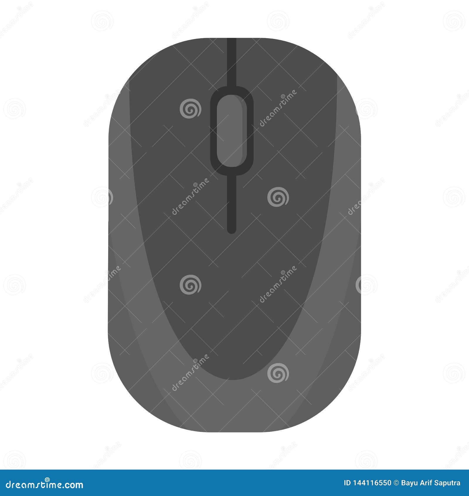 Wireless mouse flat icon stock illustration. Illustration of icon ...