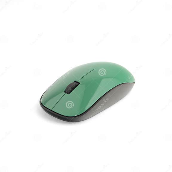 Wireless mouse green stock image. Image of buttons, coral - 165633153
