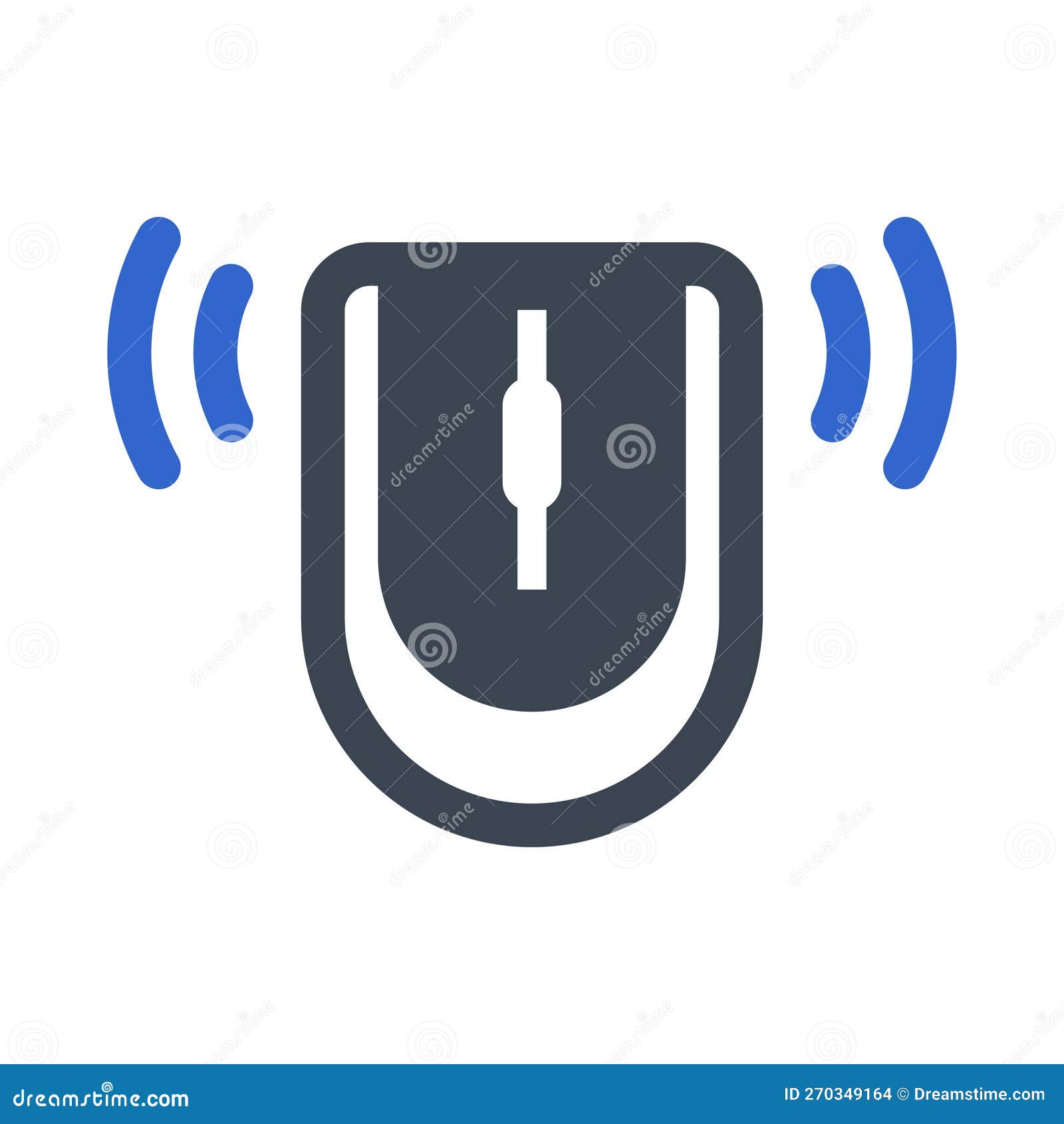 Wireless mouse icon stock vector. Illustration of technology - 270349164