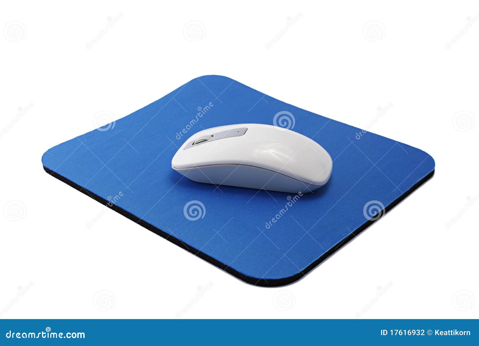 Wireless Mouse on Pad stock photo. Image of blue, input - 17616932