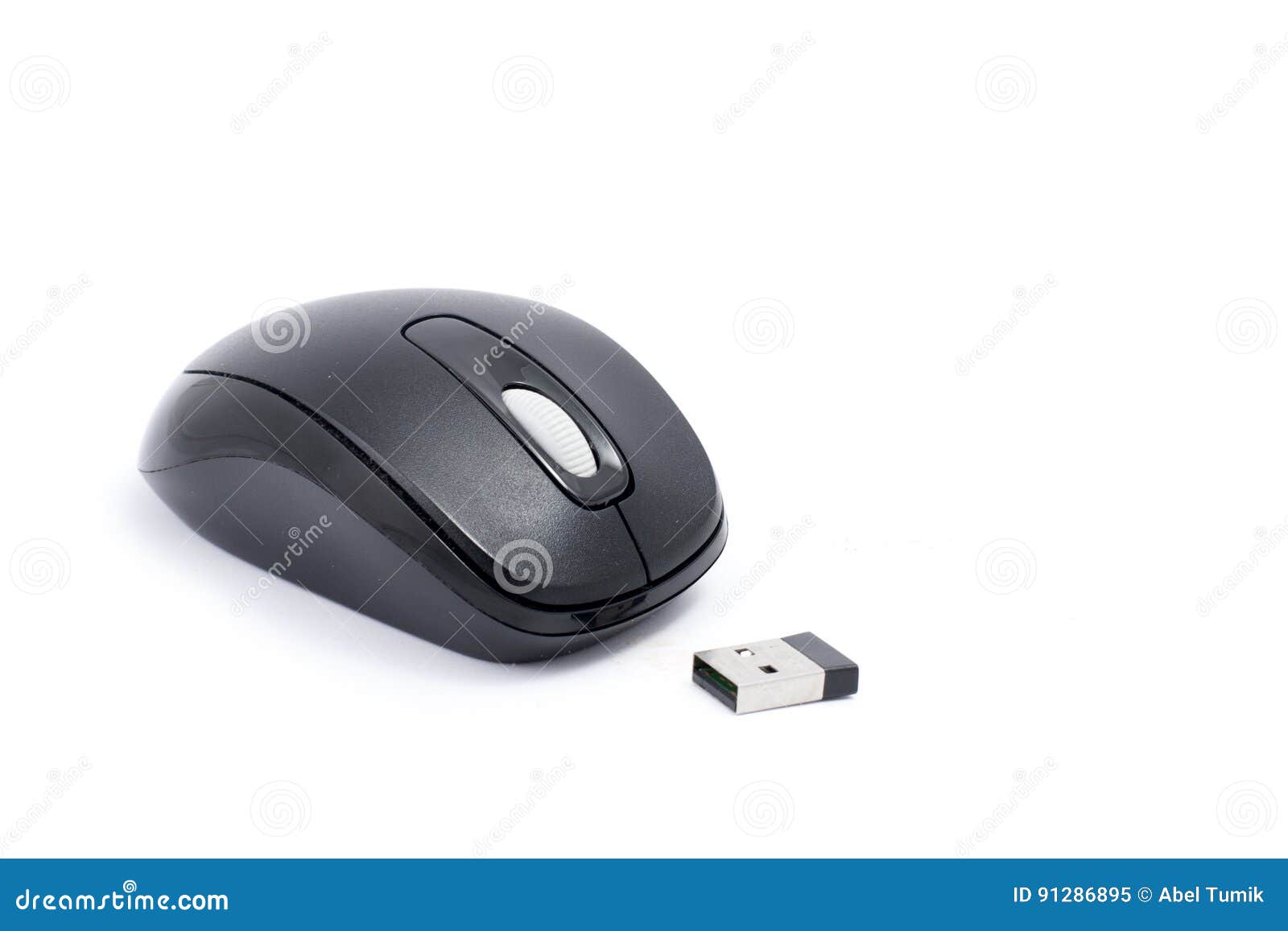 Wireless Mouse Nano Receiver With A USB Type-C Adapter Converter Stock ...