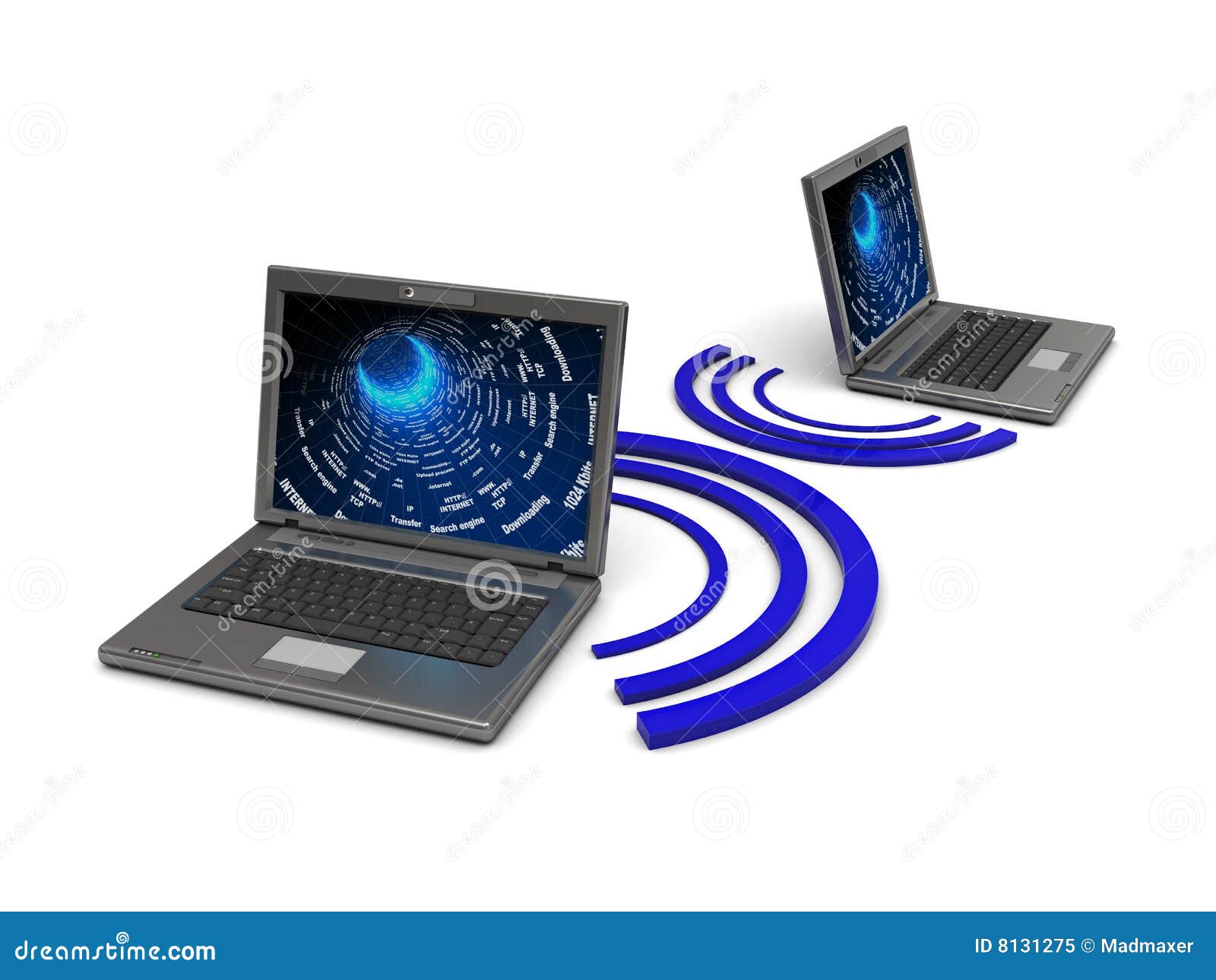 Wireless network stock illustration. Illustration of hardware - 8131275