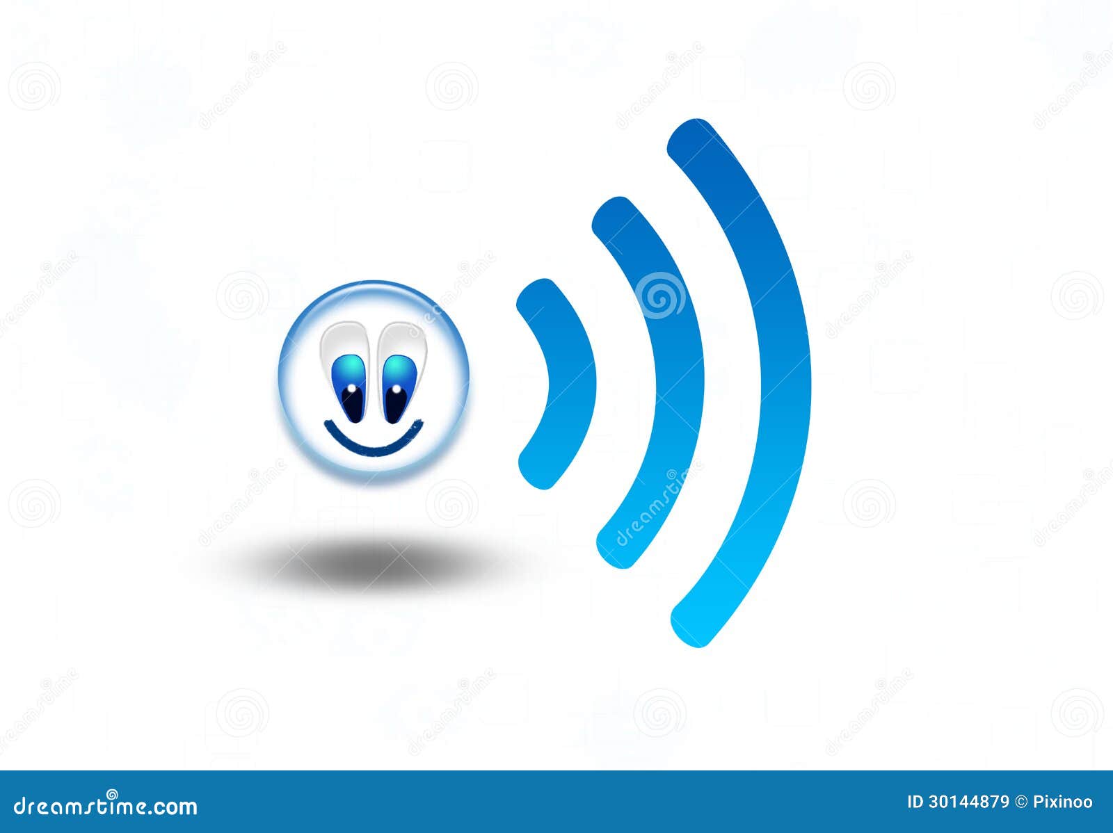 Funny USB Wireless Adapter Cartoon Character Design With A Flag ...