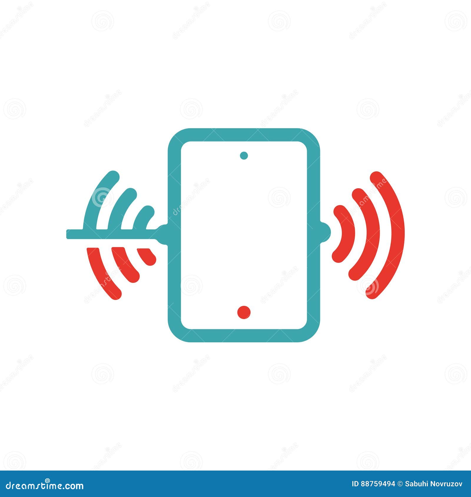 Wireless Network Icon on Tablet Pc Laptop Vector Illustration. Stock ...