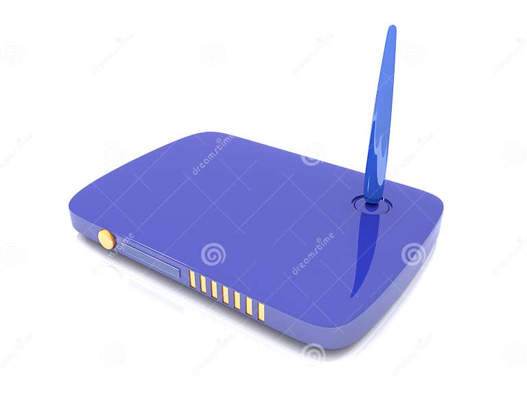 Wireless Network Router stock illustration. Illustration of digital ...