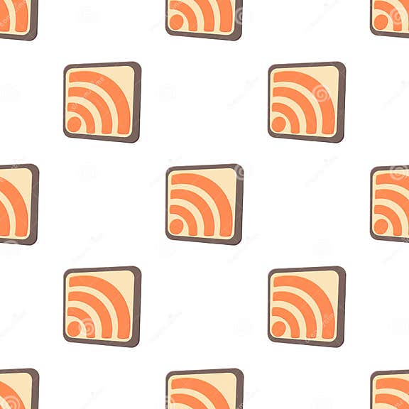 Wireless Network Sign Pattern Seamless Vector Stock Vector ...