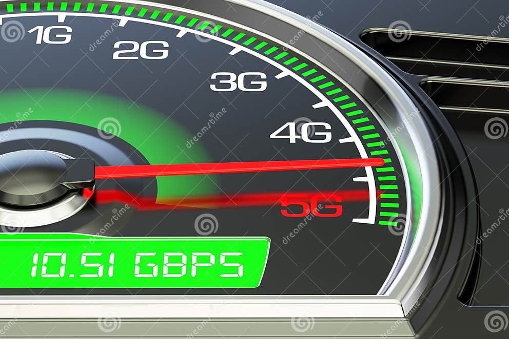 Wireless Network Speed Evolution Concept, 3D Rendering Stock ...