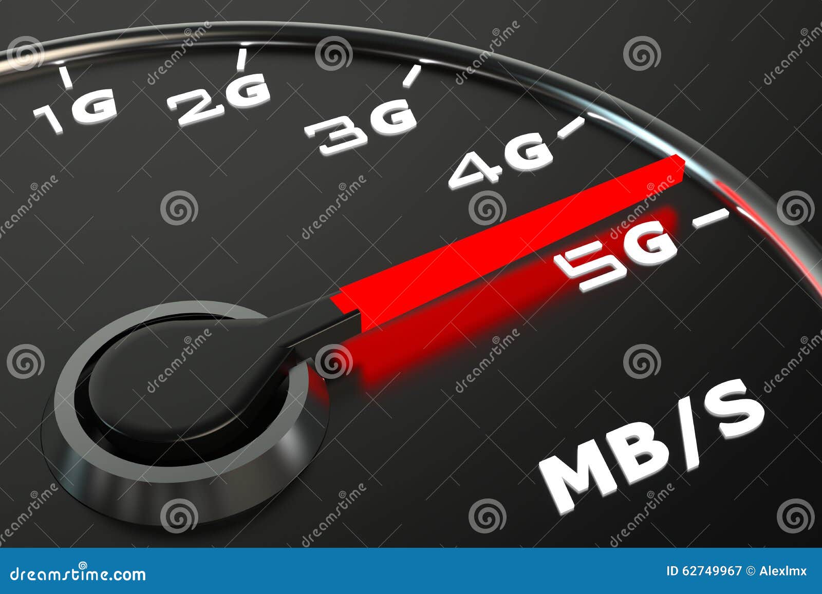 Wireless Network Speed Evolution Concept 5G Stock Illustration ...