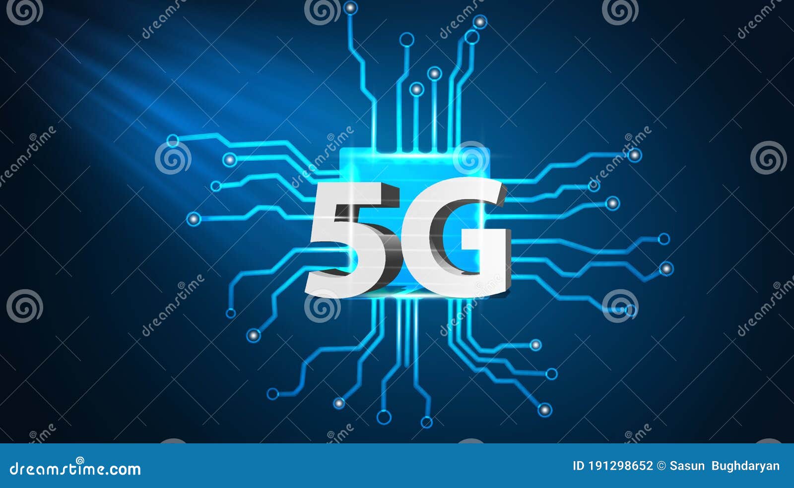 Wireless Network Speed Evolution 5G Concept 3D Illustracion Stock ...