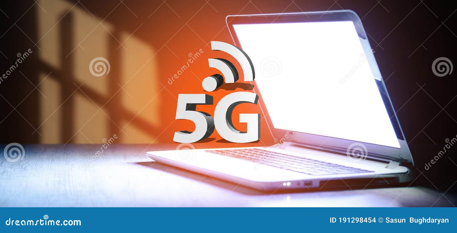 Wireless Network Speed Evolution 5G Concept 3D Illustration Stock Photo ...