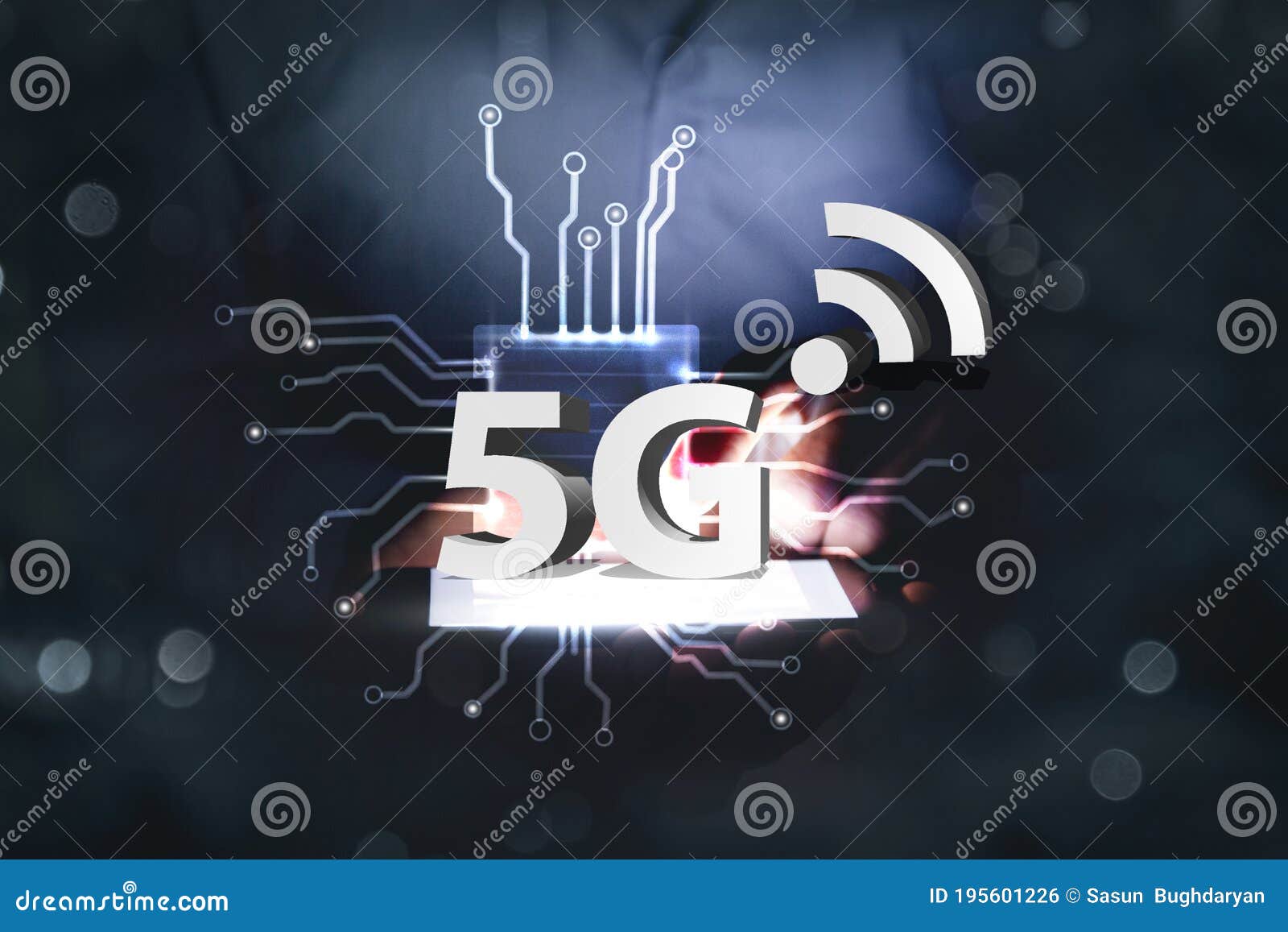 Wireless Network Speed Evolution 5G Concept 3D Illustration Stock Photo ...