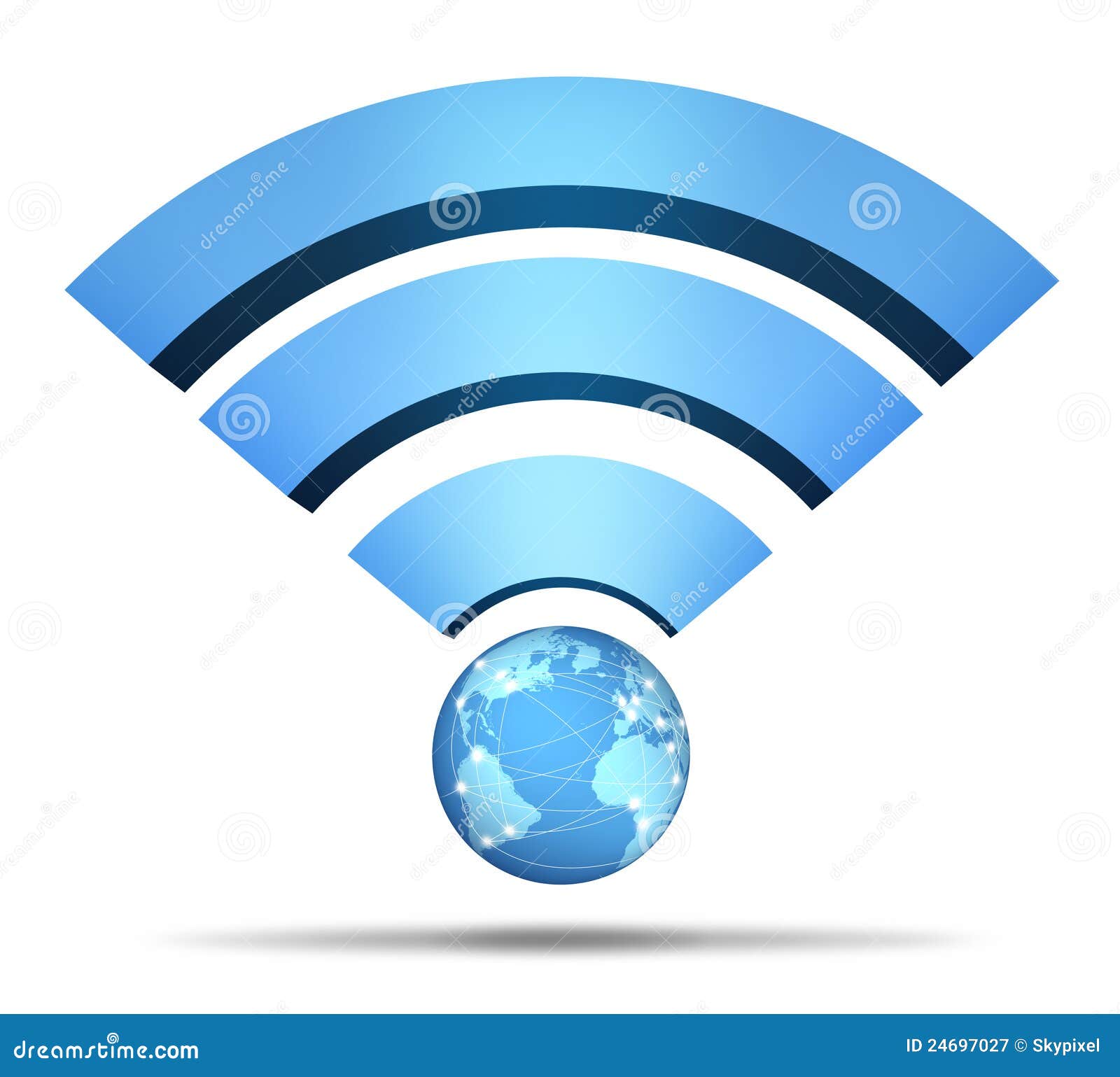 Wireless Network Icons. Mobile GSM Network Wi-Fi, Bluetooth And NFC ...