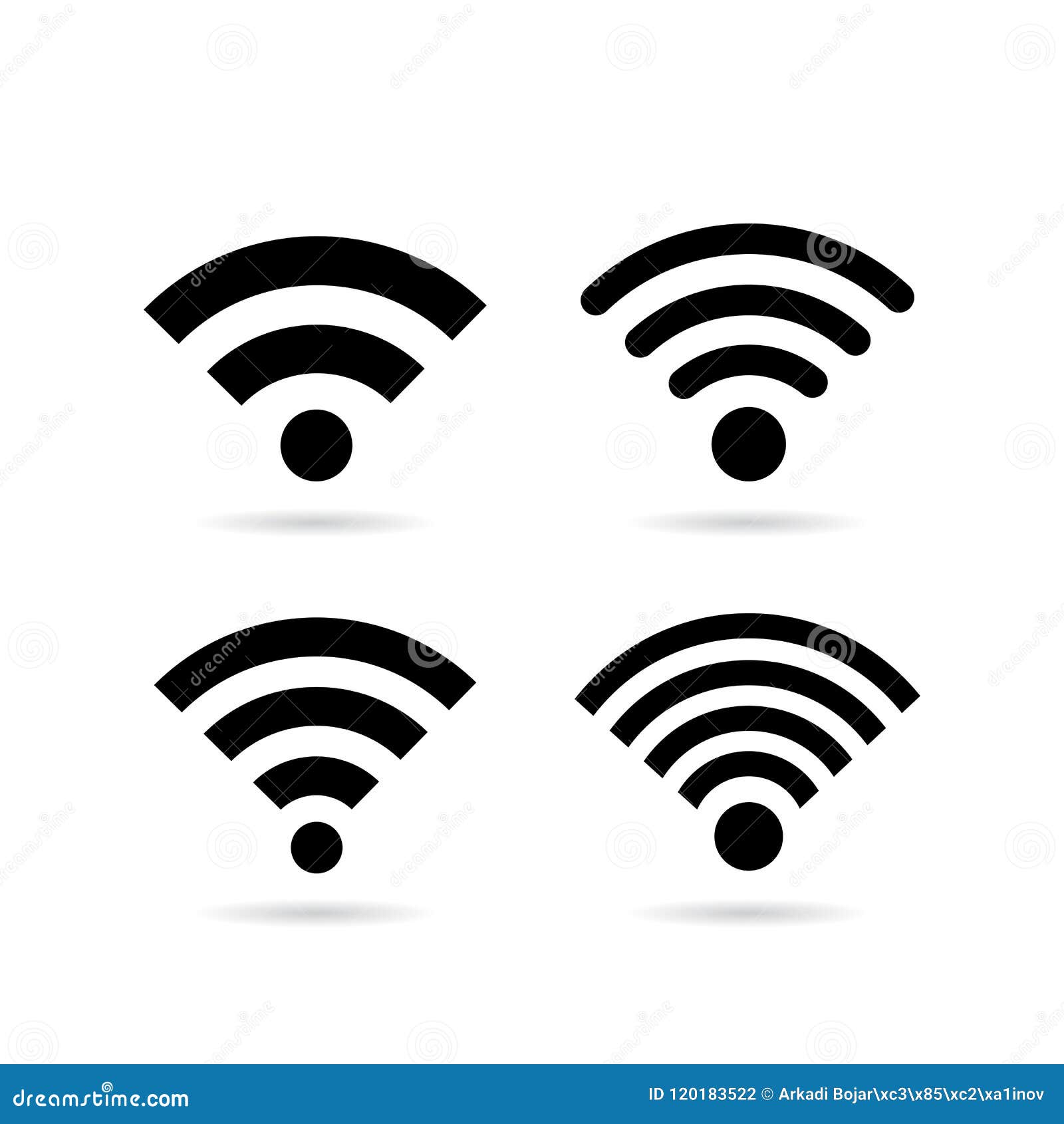 Wireless Network Vector Icon Stock Vector - Illustration of design ...