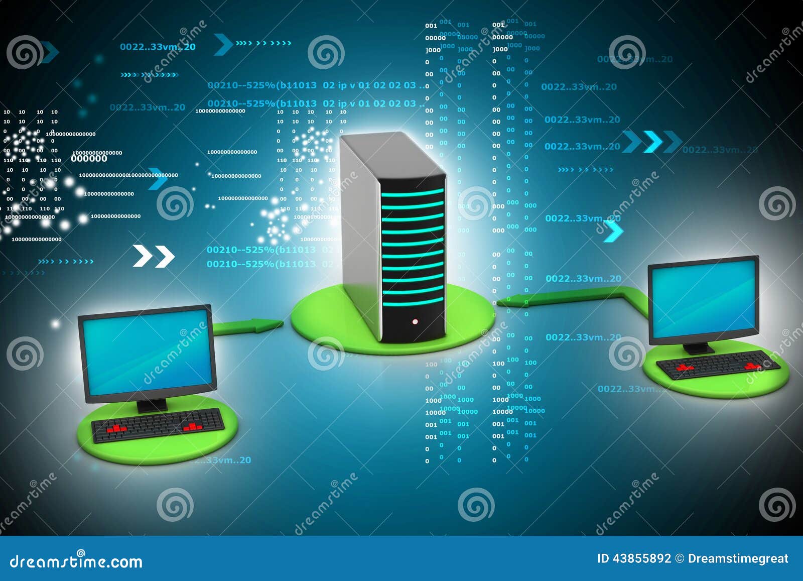 Wireless networking system stock illustration. Illustration of display ...