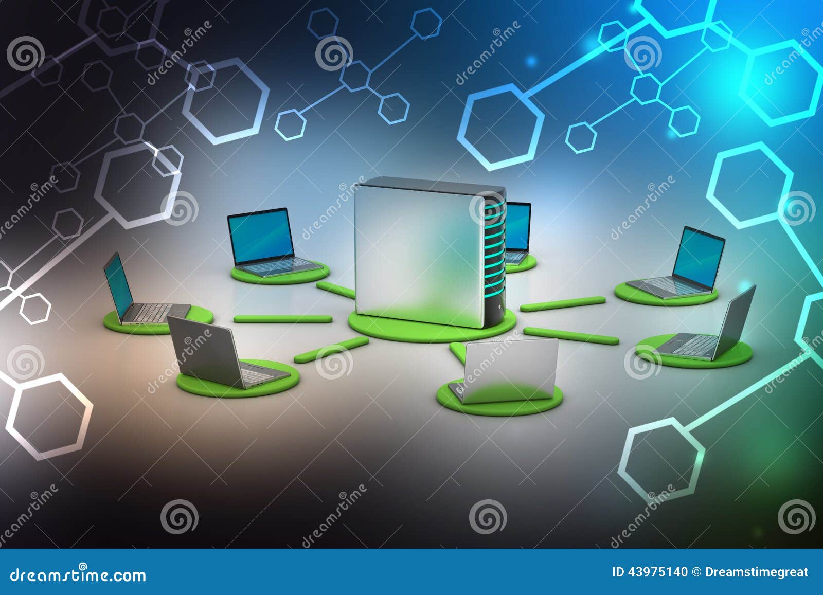 Wireless networking system stock illustration. Illustration of global ...