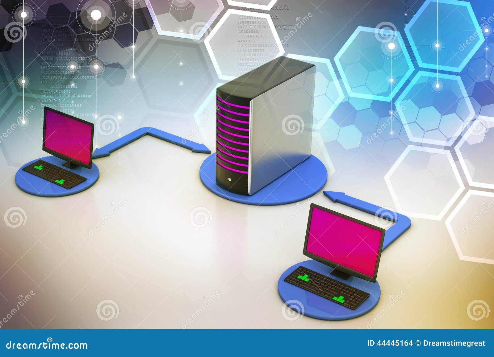 Wireless networking system stock illustration. Illustration of ethernet ...