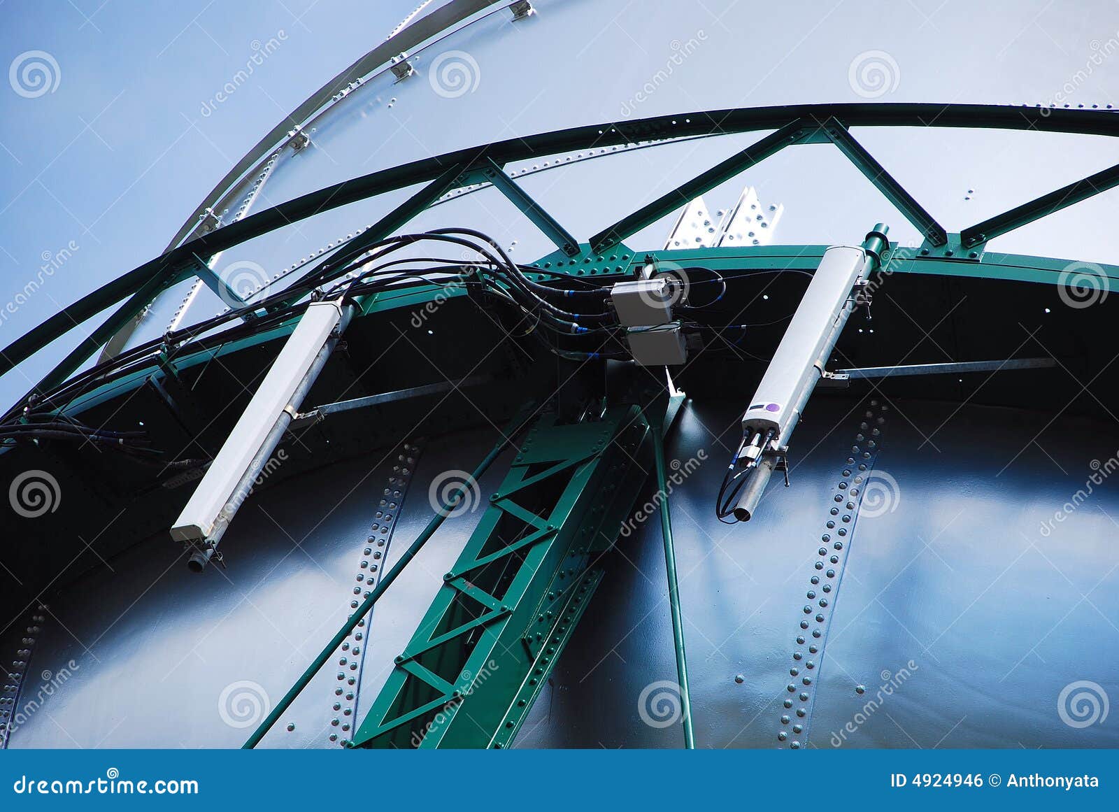 Wireless Panel Antennas stock photo. Image of dishes, cabling - 4924946