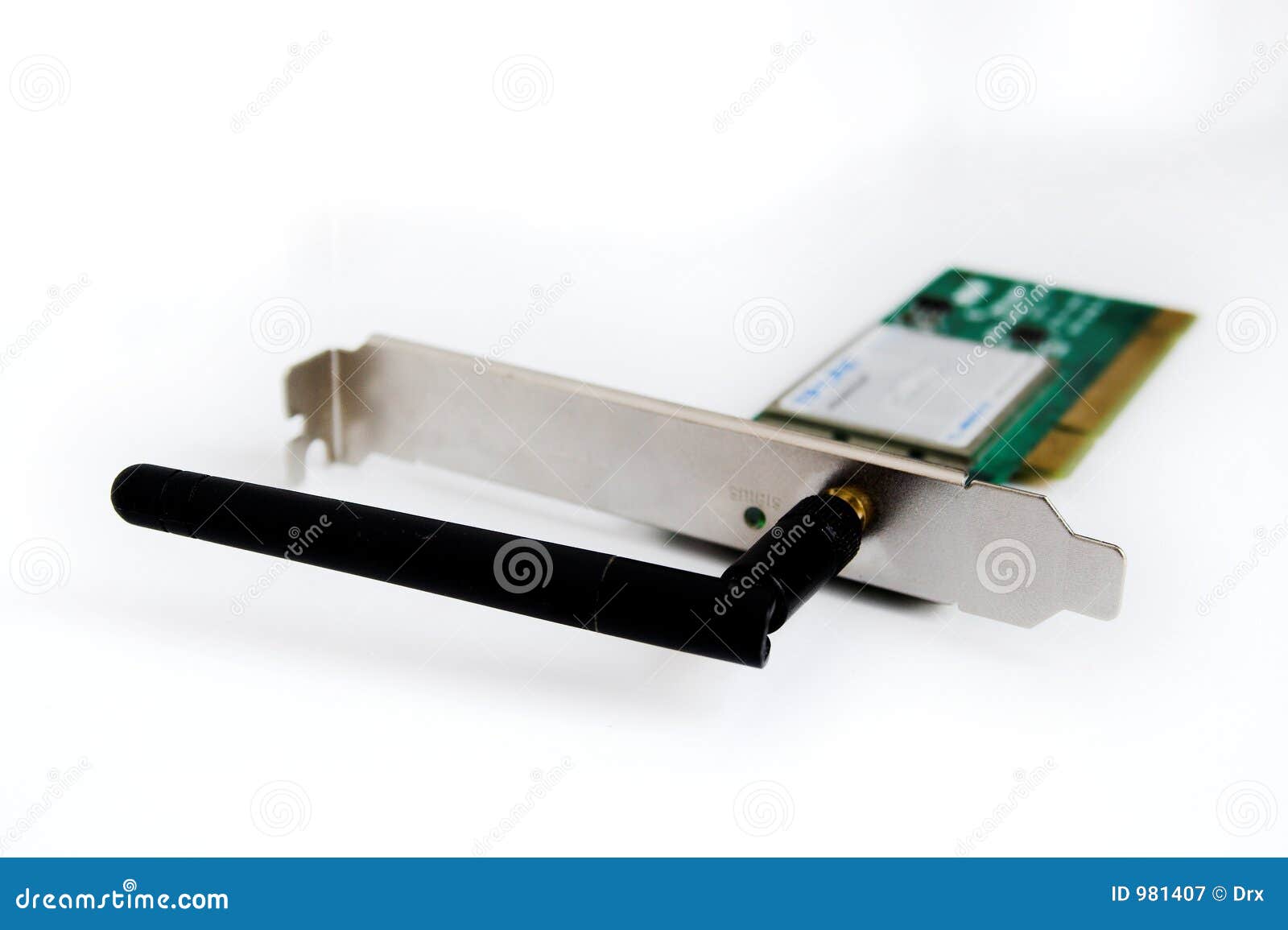 Wireless pci card - wlan stock image. Image of isolated - 981407