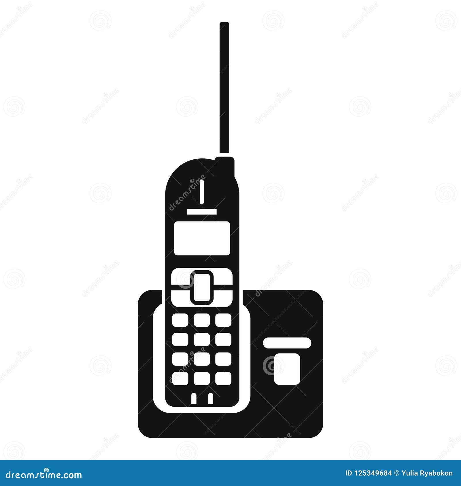 Wireless Phone with Antenna Stock Illustration - Illustration of ... Wireless Phone with Antenna Stock Illustration - Illustration of ...